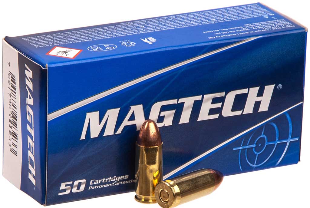 Патрон нарізний Magtech кал.9mm Luger FMJ 124gr (8,04 г)